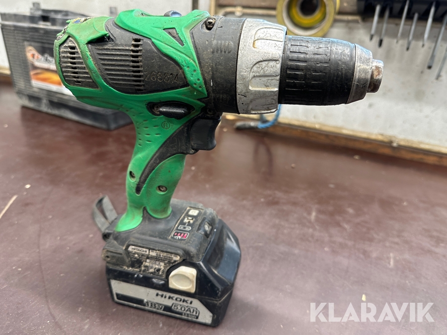 Borrskruvdragare batteri Hitachi DS 18DBL, Svalöv, Klaravik