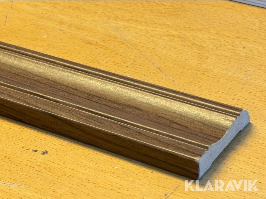 Allmogefoder folierad MDF 12x60x2200mm Valnöt, Habo, Klaravi