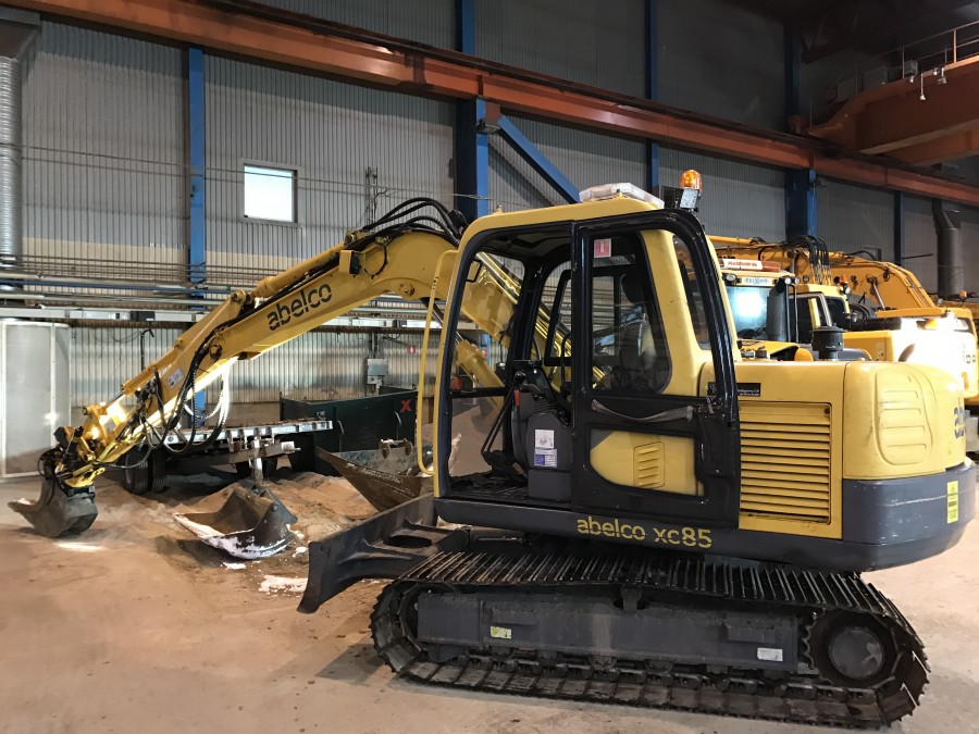 Grävmaskin m Rototilt & SVAB system