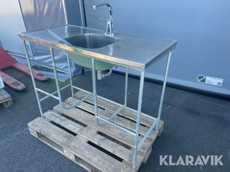 Diskbänk med blandare, Mölndal, Klaravik auktioner