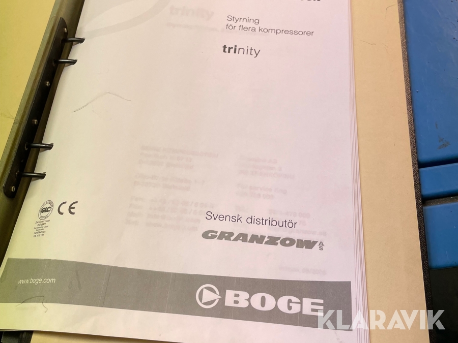 Skruvkompressor med tillbehör Granzow S 40, Stockholm, Klara