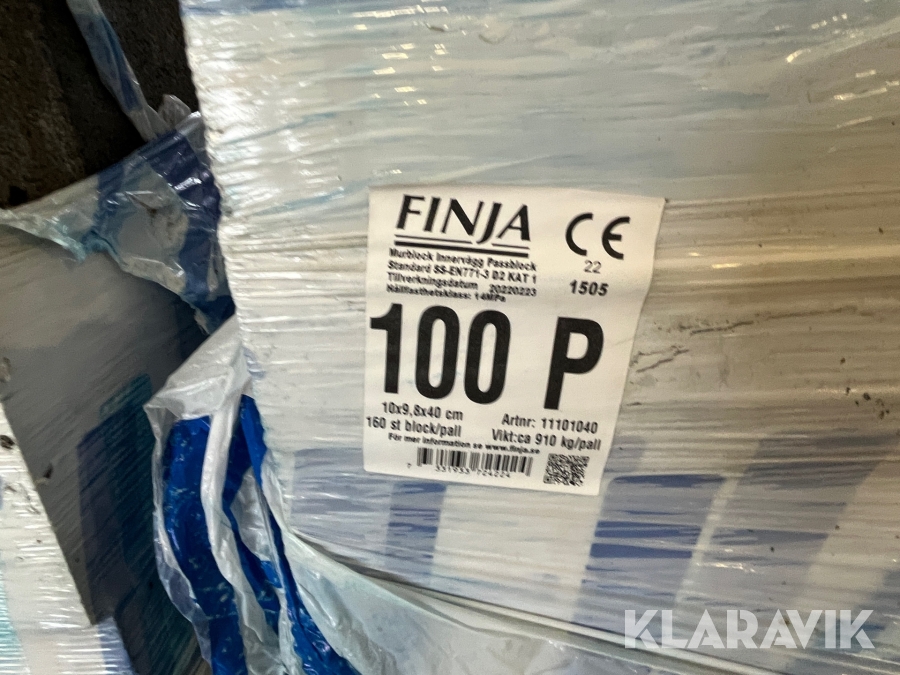 Isolerade Murblock och diverse tillbehör Finja, Klippan, Kla