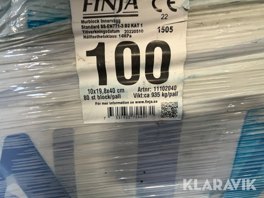 Isolerade Murblock och diverse tillbehör Finja, Klippan, Kla
