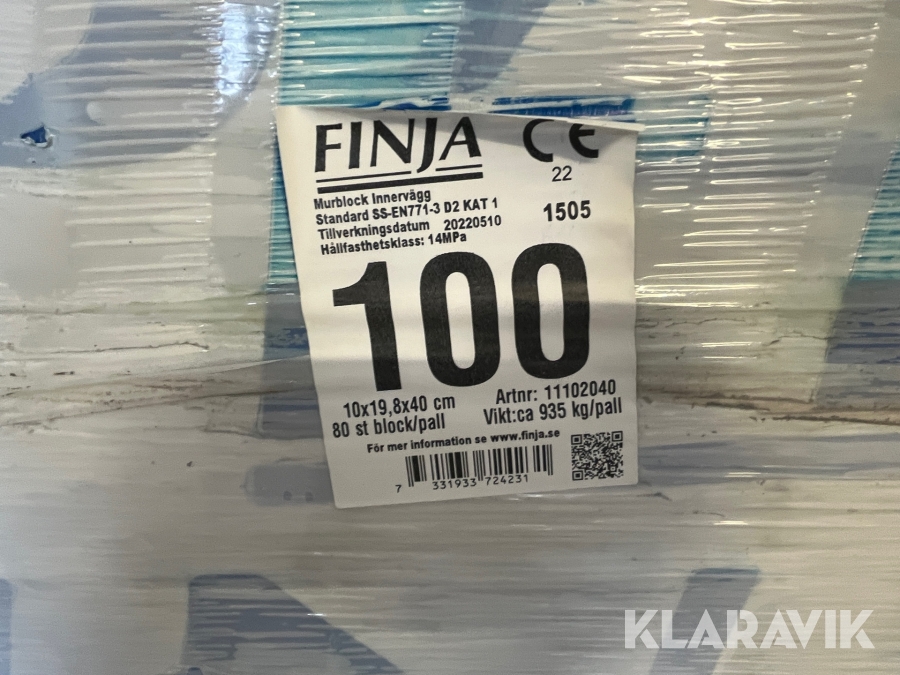 Isolerade Murblock och diverse tillbehör Finja, Klippan, Kla