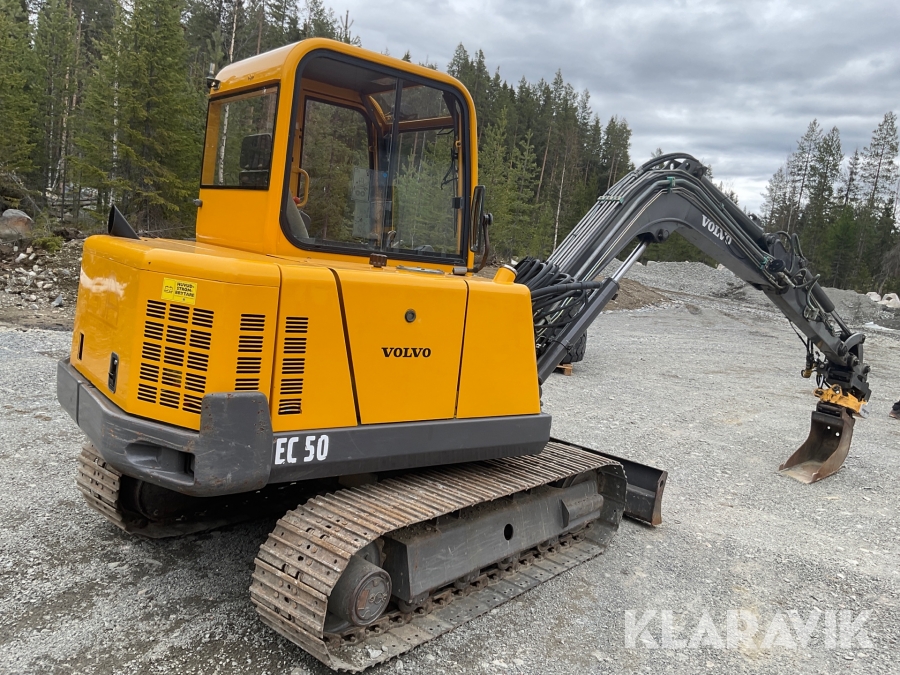 Grävmaskin Volvo Ec50, Skellefteå, Klaravik auktioner