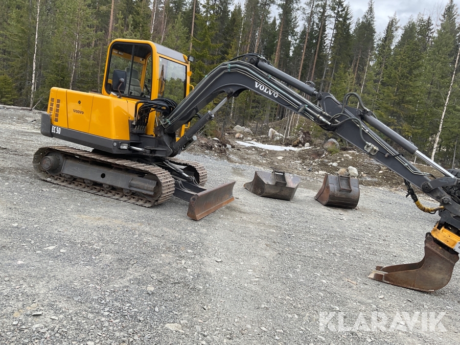 Grävmaskin Volvo Ec50, Skellefteå, Klaravik auktioner