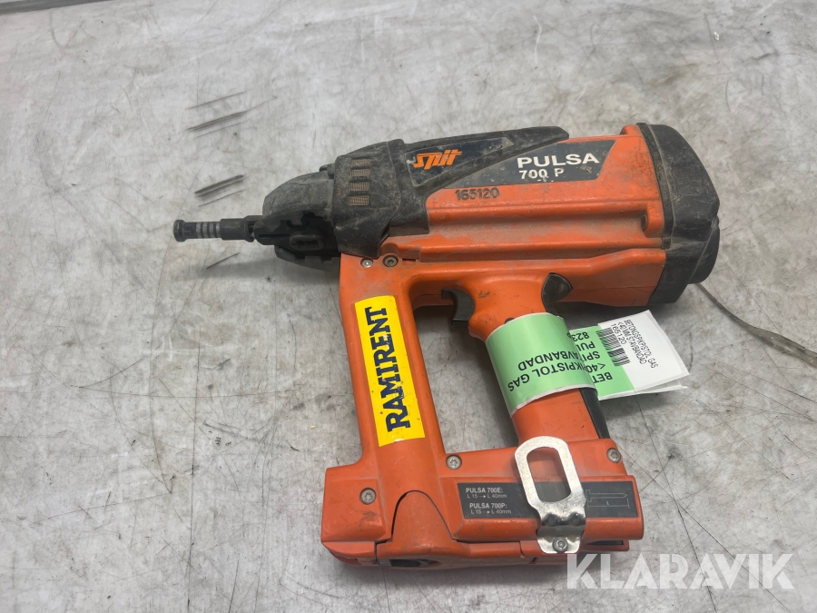 Betongspikpistol Spit Pulsa 700P, Svalöv, Klaravik auktioner