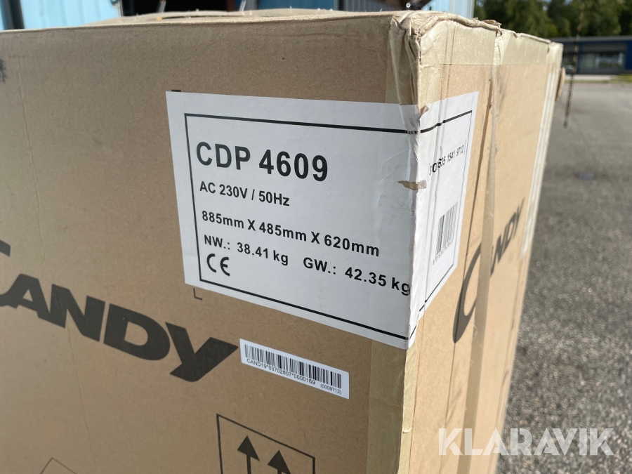 Diskmaskin Candy CDP4609, Svenljunga, Klaravik auktioner