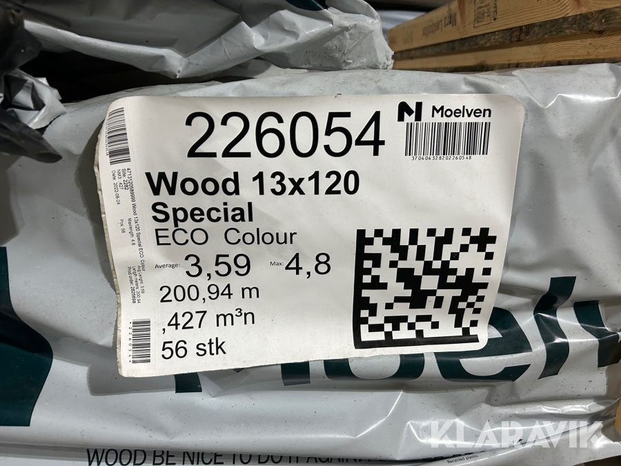 Panel inomhus Moelven Furu 13x120 / furu 13x145 / wood 13x1