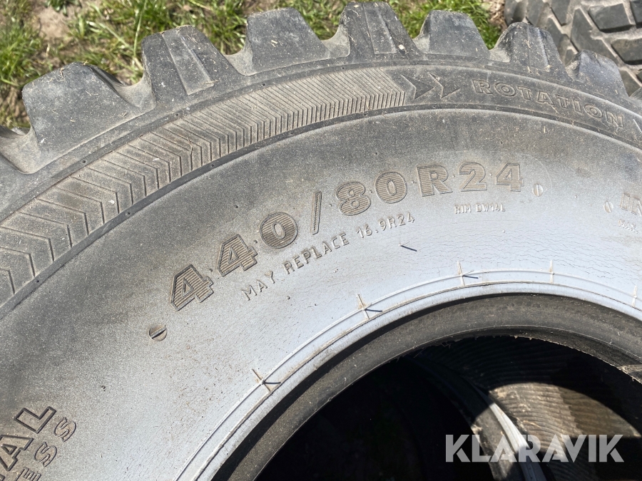 Traktordäck Nokian 440/80R24 // 480/80R38, Lund, Klaravik