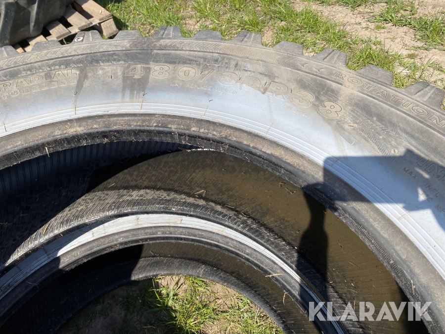 Traktordäck Nokian 440/80R24 // 480/80R38, Lund, Klaravik