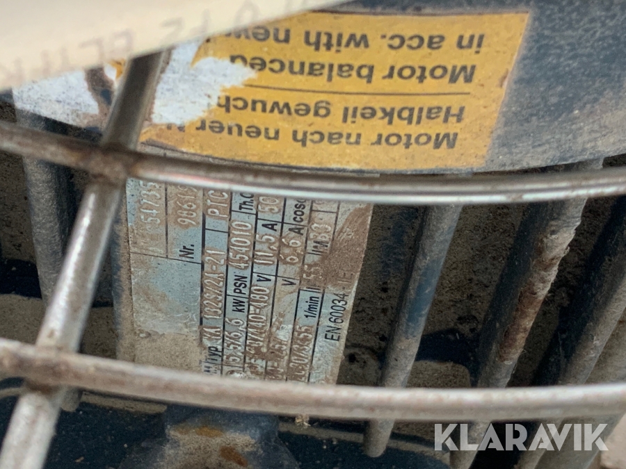 Fläkt Jl bruvik 5,5 kW, Nyköping, Klaravik auktioner