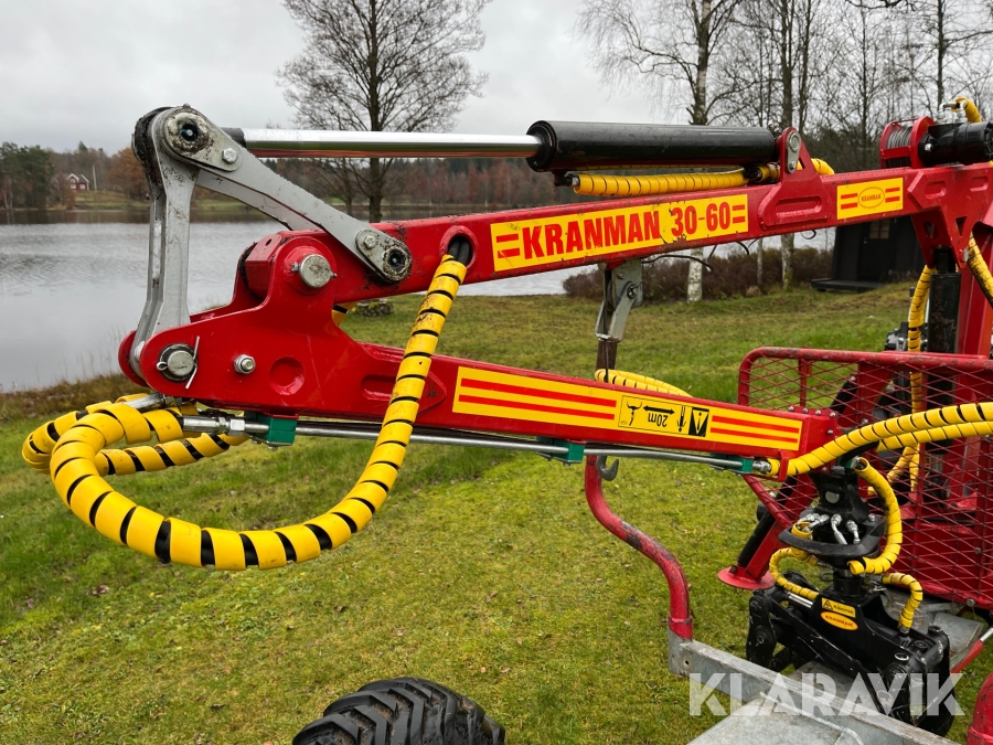 Skogsvagn till ATV Kranman T1900 EX, Hylte, Klaravik auktion