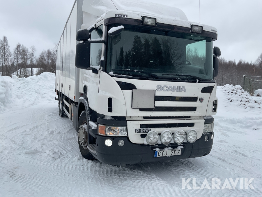 Lastbil Scania P280, Luleå, Klaravik auktioner