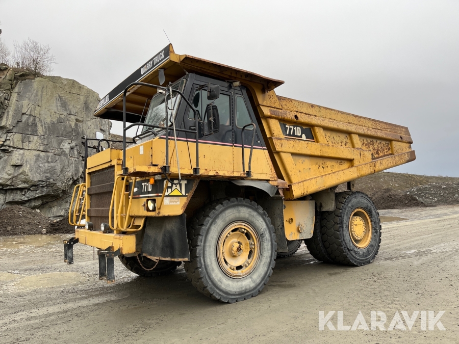 Bergtruck CAT 771D, Göteborg, Klaravik auktioner
