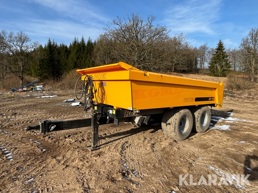 Dumpervagn Randex XD100, Hässleholm, Klaravik auktioner