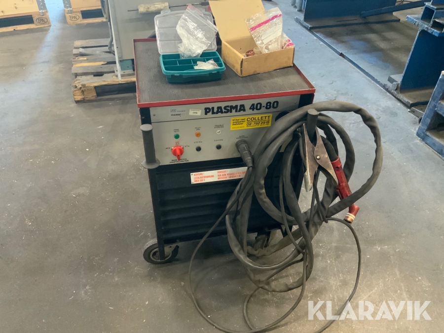 Plasmaskärare 40-80, Nyköping, Klaravik auktioner