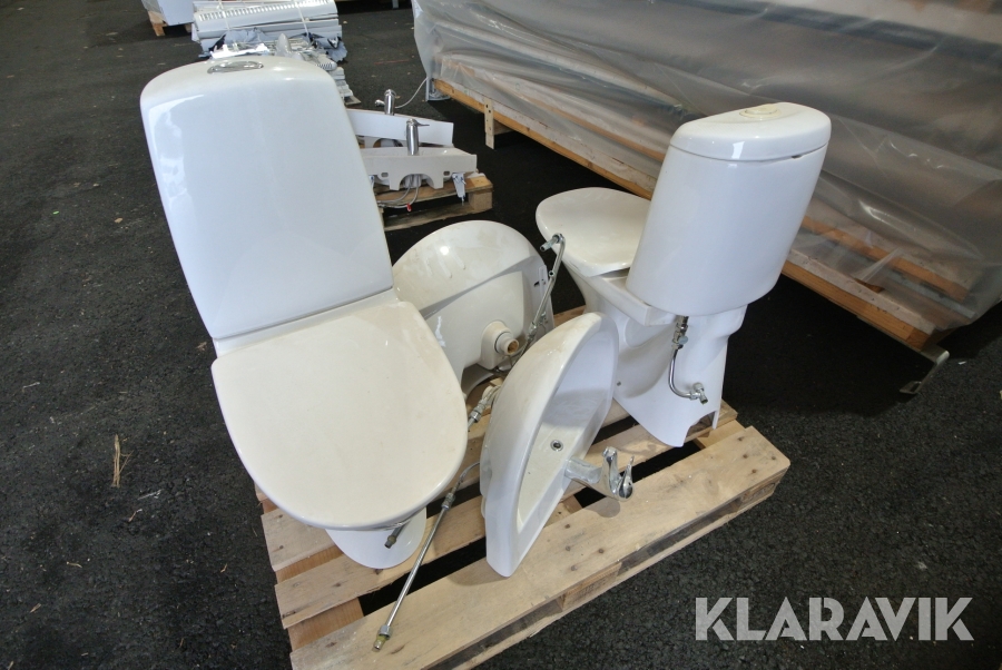 Sanitetsporslin IFÖ WC & Handfat, Jönköping, Klaravik auktio