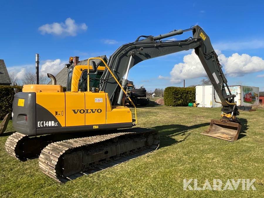 Grävmaskin Volvo EC140B LC, Sjöbo, Klaravik auktioner