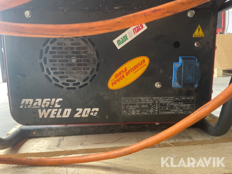 Svets med elverk Mosa Magic Weld 200, Oskarshamn, Klaravik a
