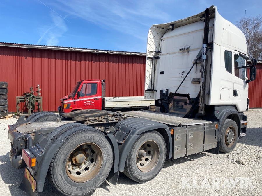 Lastbil dragbil Scania R500 6x2, Gotland, Klaravik auktioner