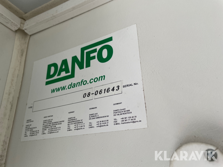 WC bod Danfo WC1, Växjö, Klaravik auktioner