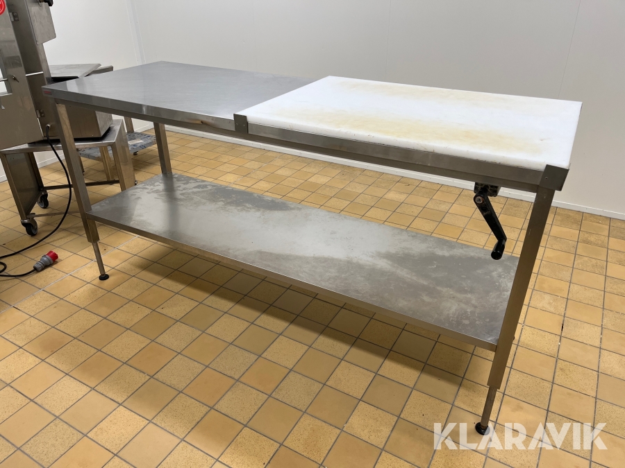 Rostfritt bord Novameta Höj- och sänkbart, Lund, Klaravik au