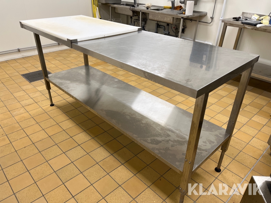 Rostfritt bord Novameta Höj- och sänkbart, Lund, Klaravik au