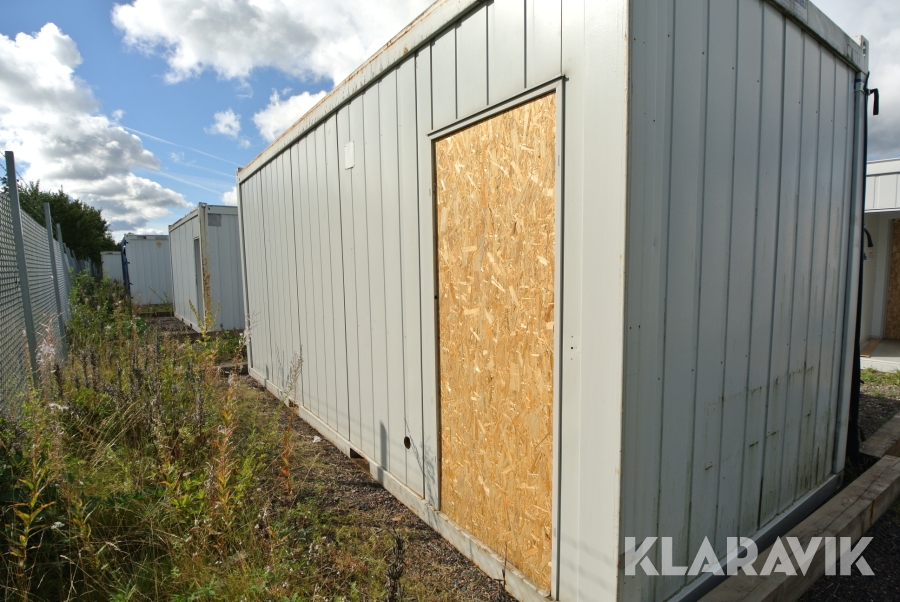 Containermodul CTX containex Slutdel med en långvägg, Jön