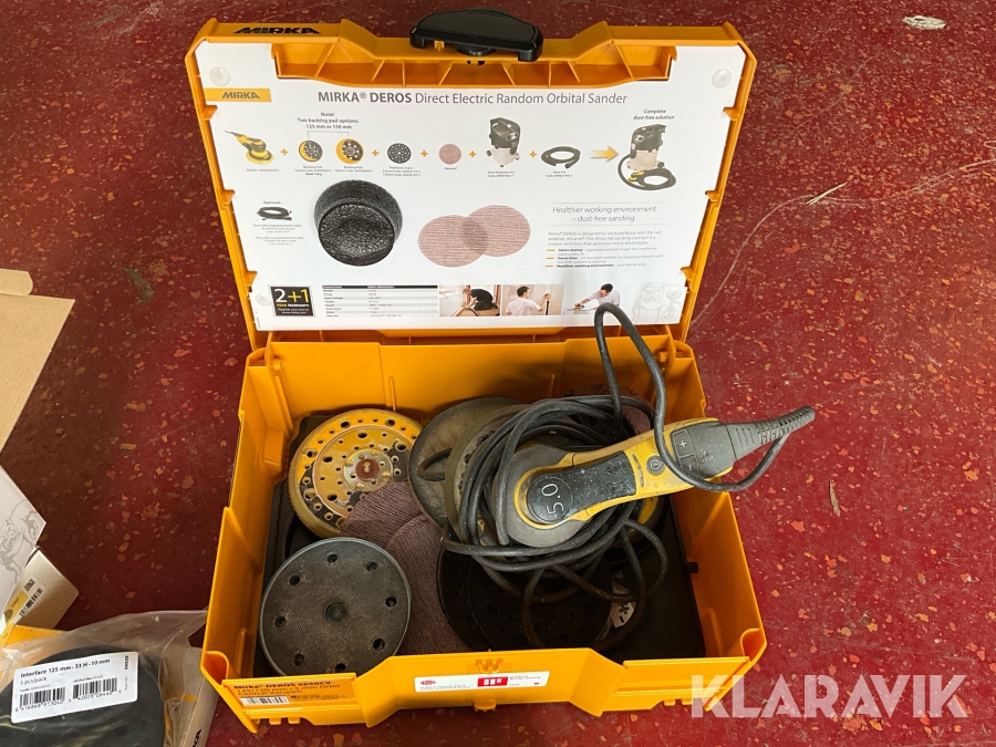 Slipmaskin Mirka Deros 5650CV, Umeå, Klaravik auktioner