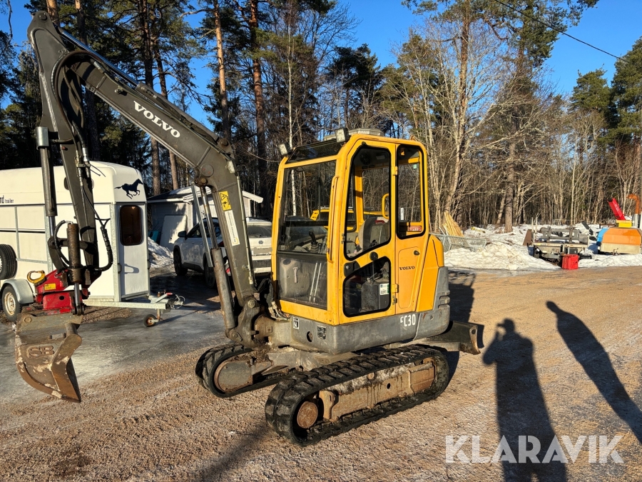 Grävmaskin Volvo EC30, Tierp, Klaravik auktioner