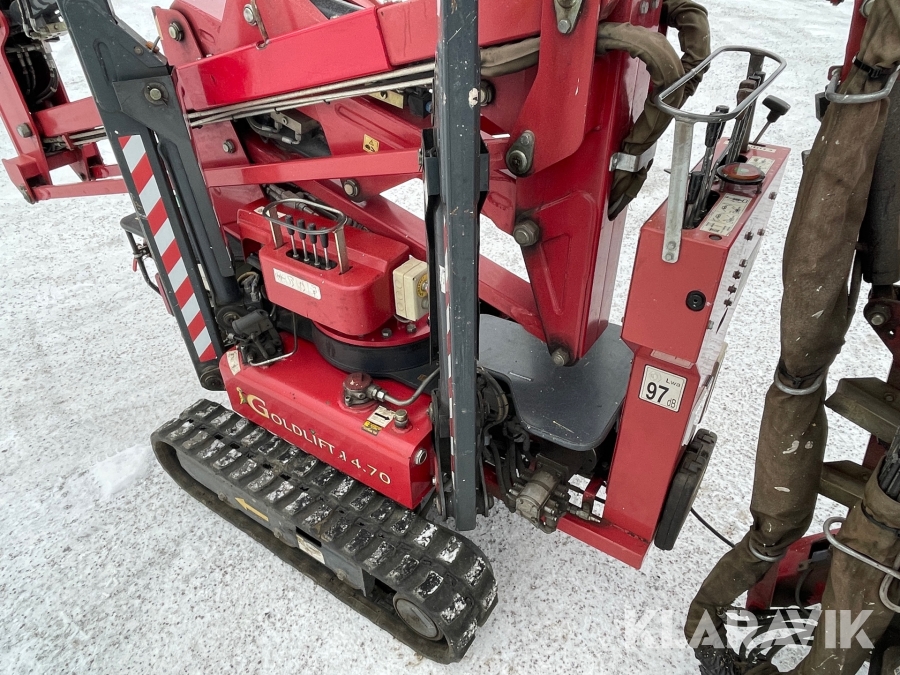 Banddriven skylift Hinowa Goldlift 14.70, Uppsala, Klaravik