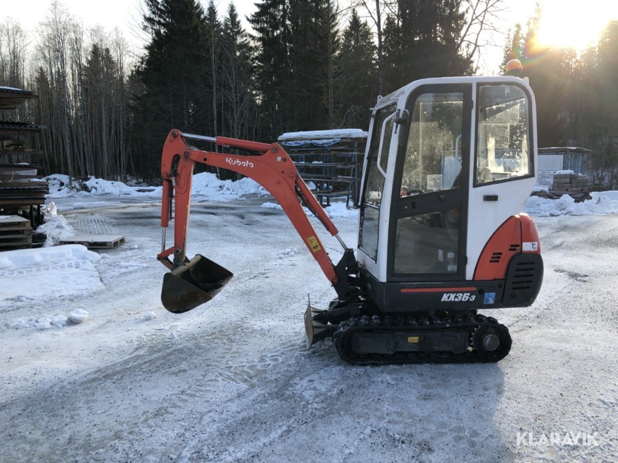 Minigrävmaskin 2 ton Kubota KX35-3