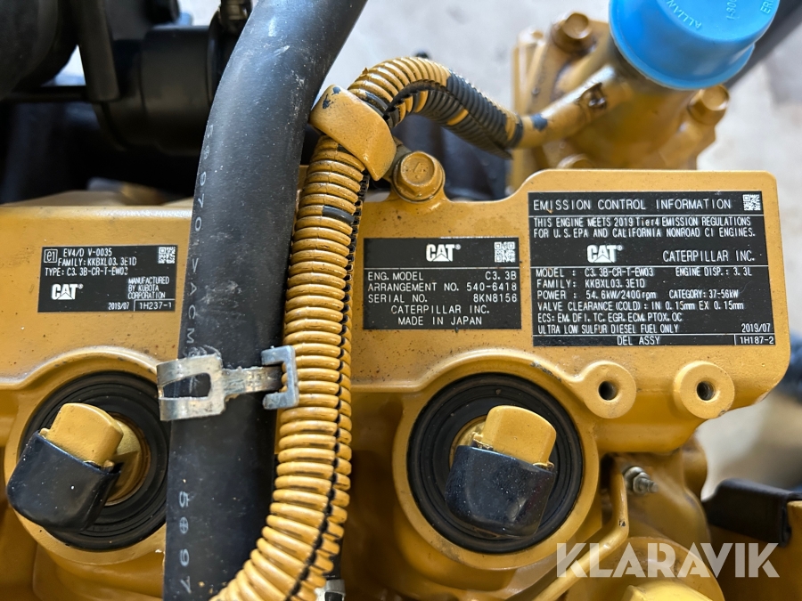 Entreprenadmotor CAT C3.3B, Timrå, Klaravik auktioner