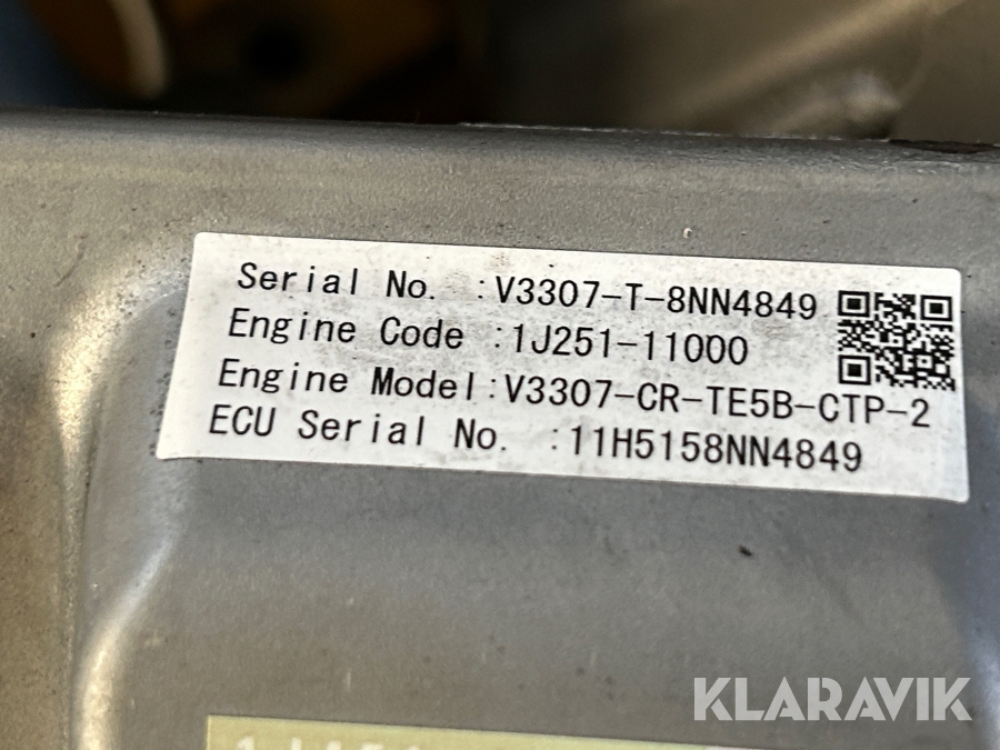 Entreprenadmotor CAT C3.3B, Timrå, Klaravik auktioner