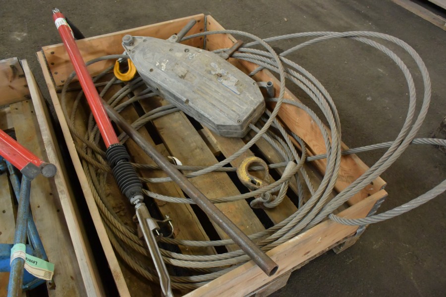 Klaravik Auktioner | Tirfor block med mera