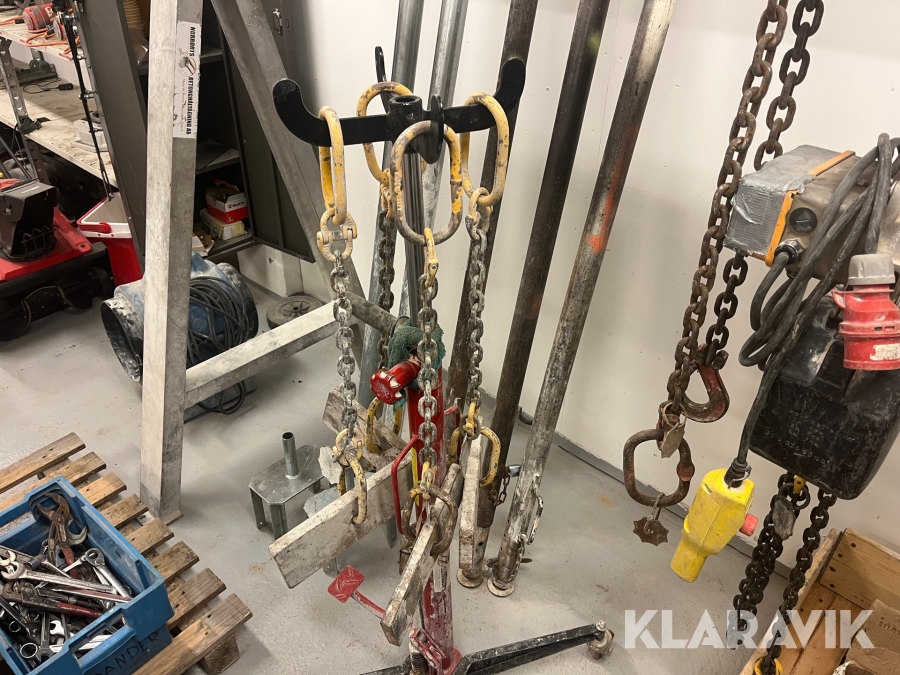 Lyftanordning med diverse tillbehör, Stockholm, Klaravik auk