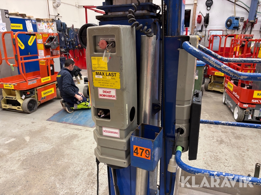 Pelarlift UpRight UL25, Järfälla, Klaravik auktioner