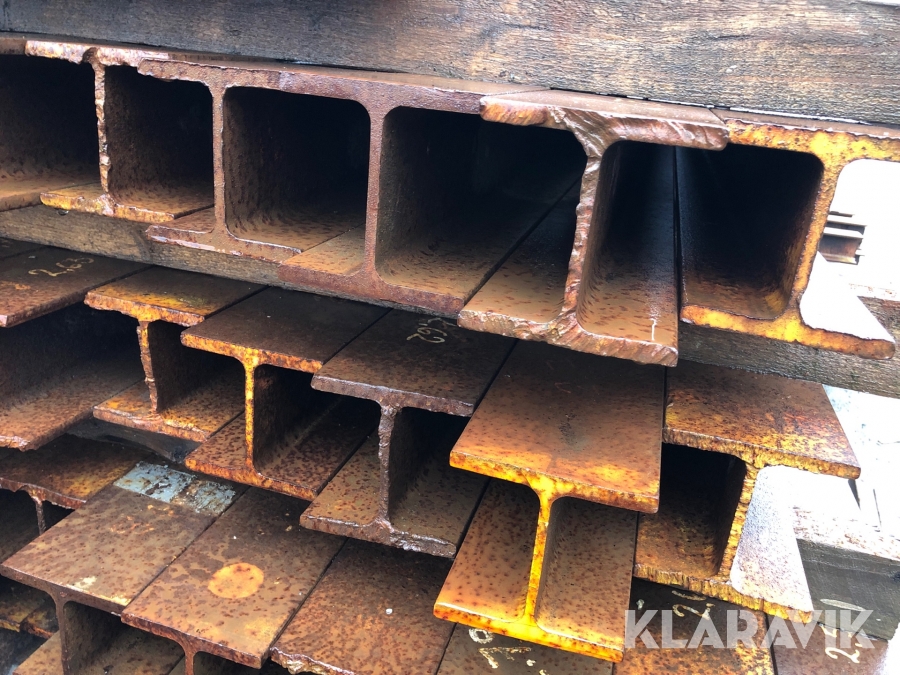 Klaravik Auktioner | Stålbalk HE120B 40 st Längd 2,6-2,9m