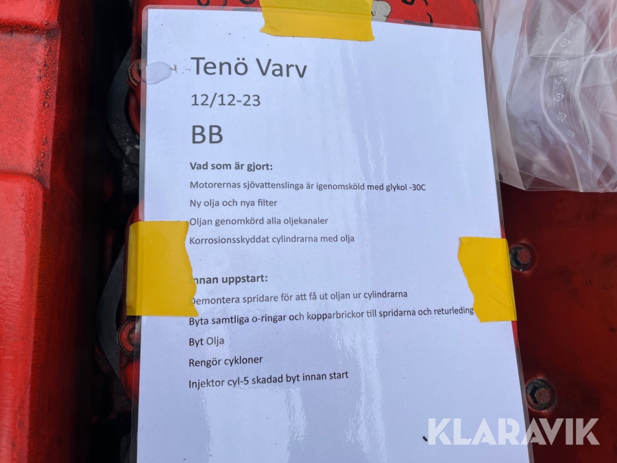 Båtmotor Scania D12, Vaxholm, Klaravik auktioner