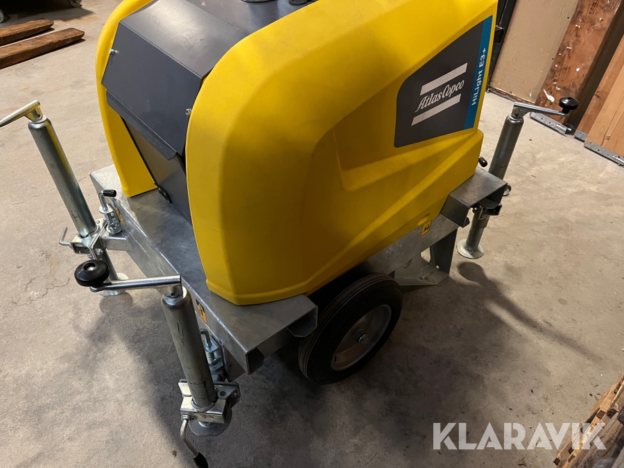 Belysningsmast Atlas Copco HiLight E3+, Upplands Väsby, Klar