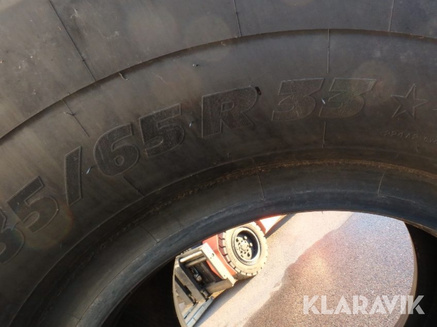 Entreprenaddäck Michelin XLD D2 .35/65R33**, Mölndal, Klarav