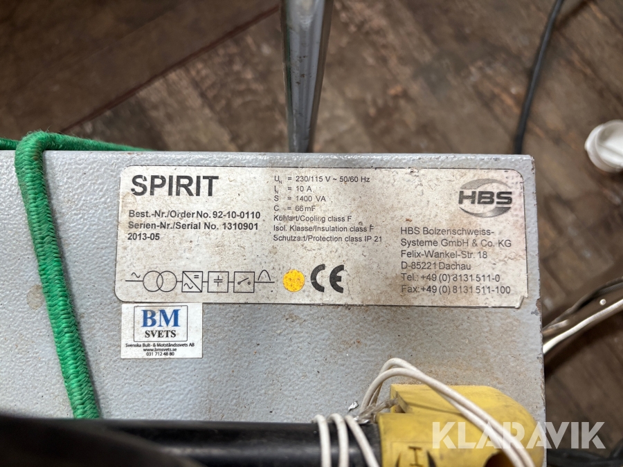 Punktsvetsar HBS Pegasar 500 accu och Spirit, Kristinehamn,