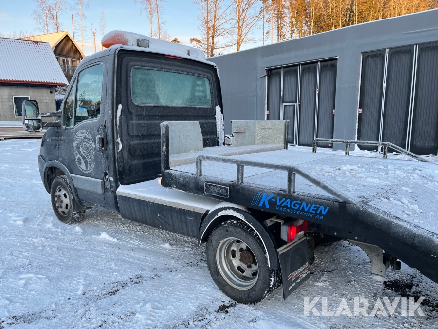Dragbil med maskintrailer BE-Ekipage Iveco 40C17, Kungsbacka