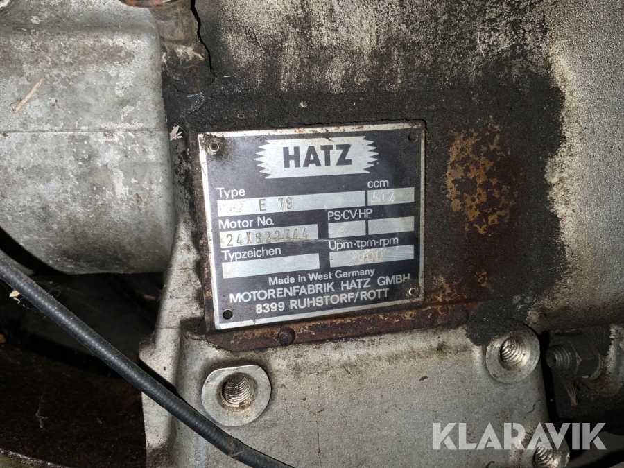 Tvåhjulstraktor Hatz E79, Lekeberg, Klaravik auktioner
