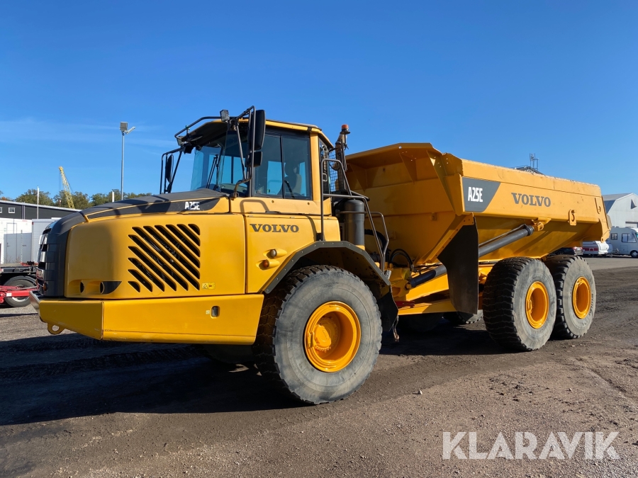Dumper Volvo A25E, Norrköping, Klaravik auktioner