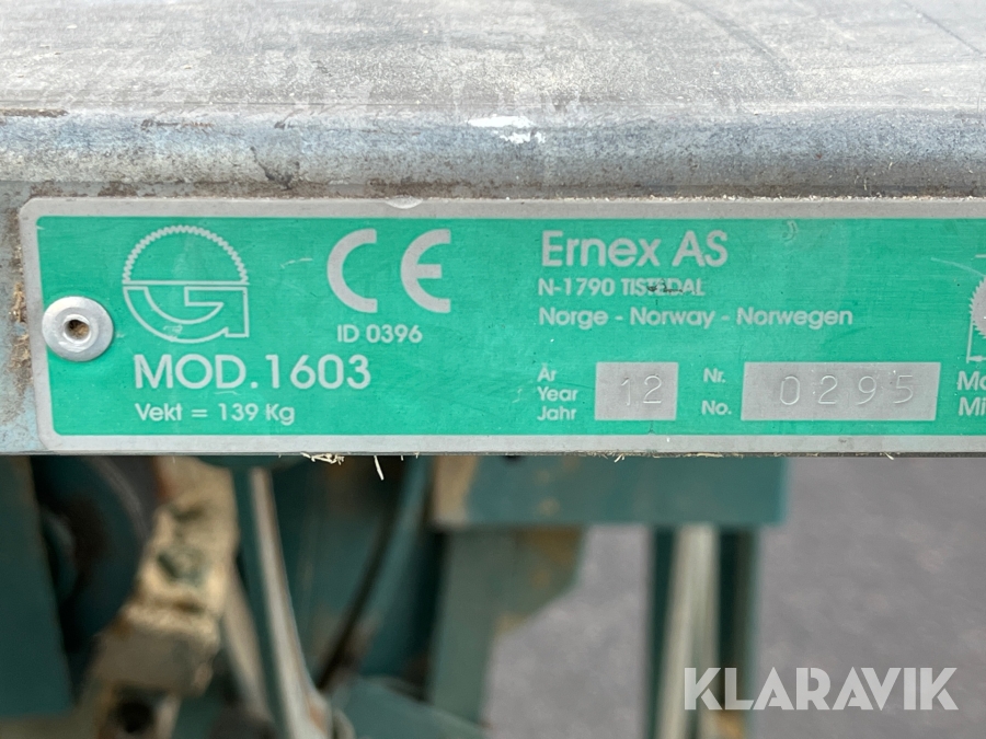 Byggsåg Ernex 1603, Norrköping, Klaravik auktioner