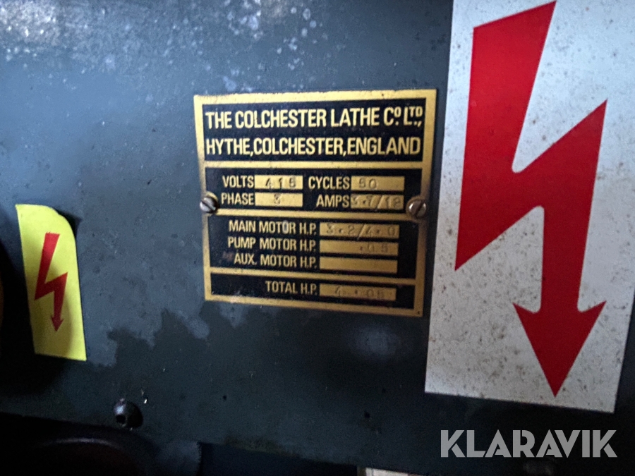 Svarv Colchester Bantam 2000, Vänersborg, Klaravik auktioner