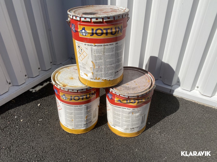 Klaravik Auktioner | Färg Jotun Seaguardian Dark Red Antifouling 60l