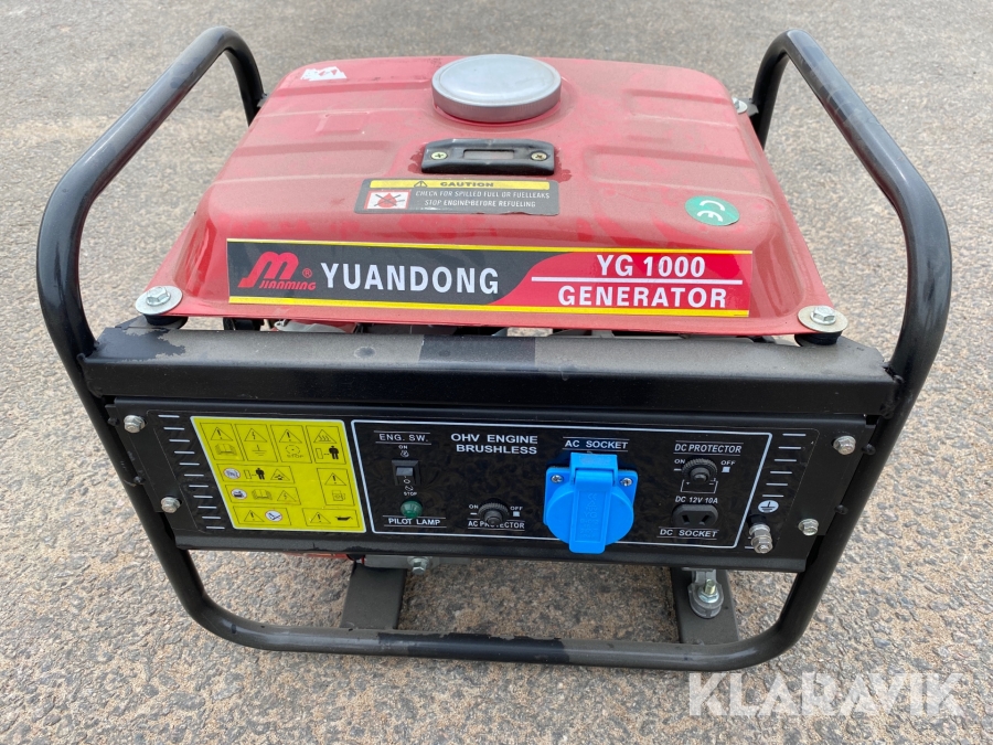 Elverk 2 st Yuandong YG 1000, Ljungby, Klaravik auktioner